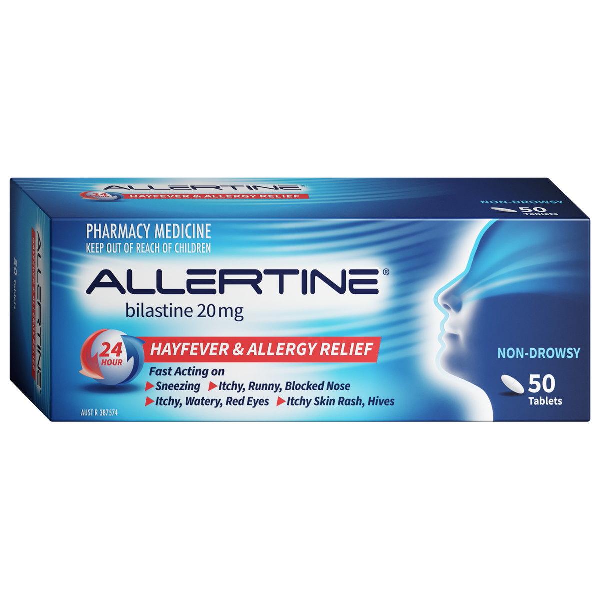 Allertine 20mg Bilastine 50 Tablets – Alive Pharmacy Warehouse