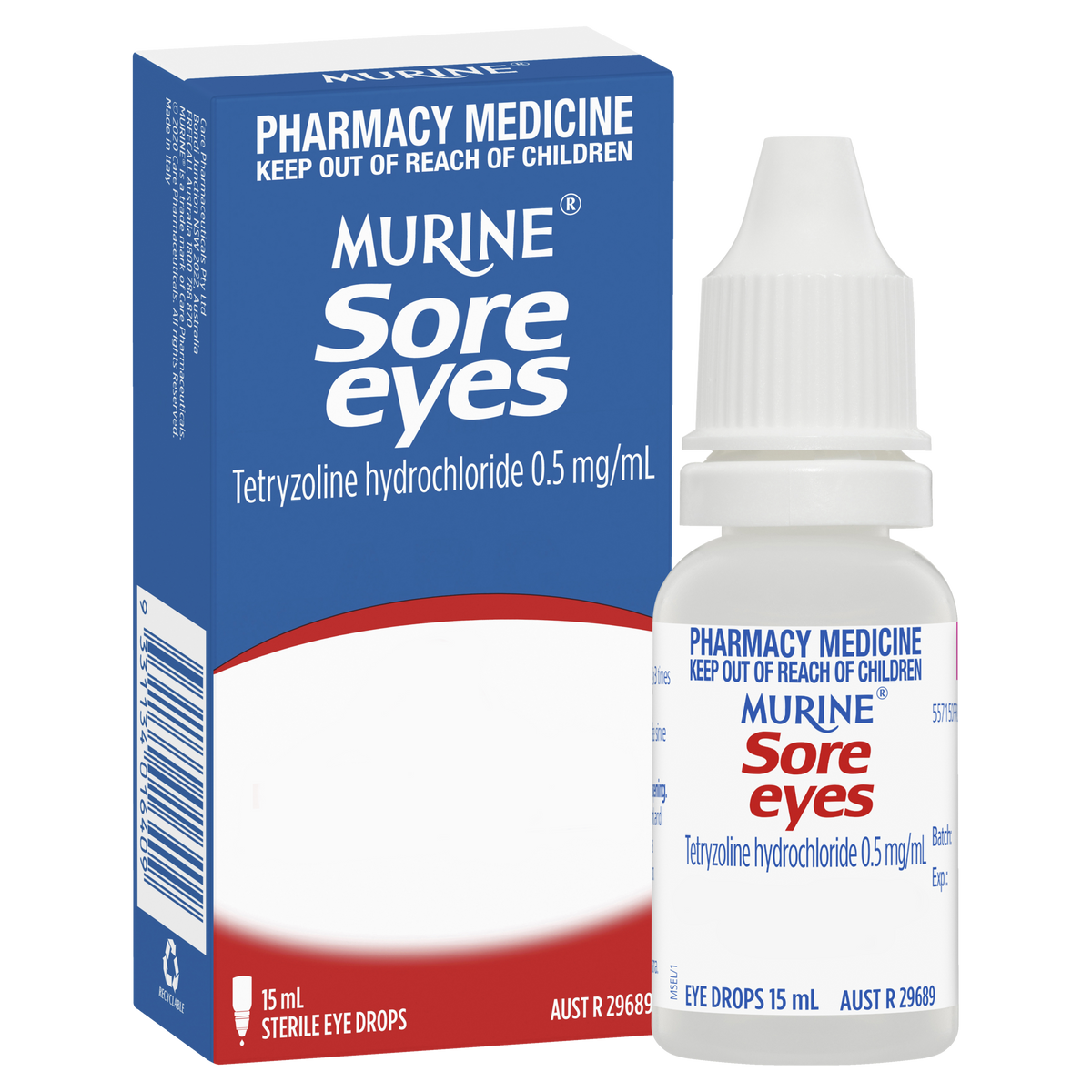 Buy Murine Sore Eyes Drops 15mL – Alive Pharmacy Warehouse