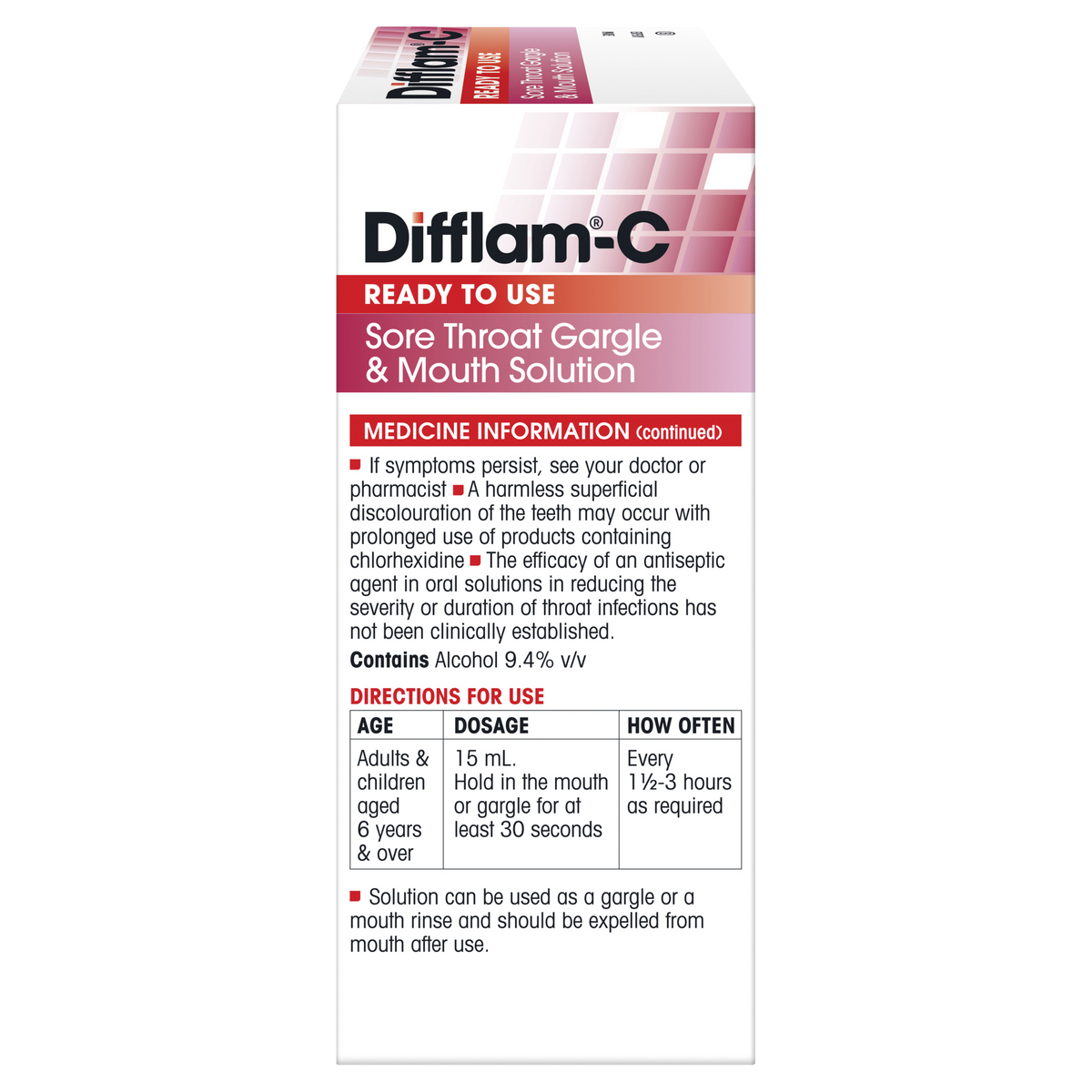 Buy Difflam C Solution 200mL – Alive Pharmacy Warehouse