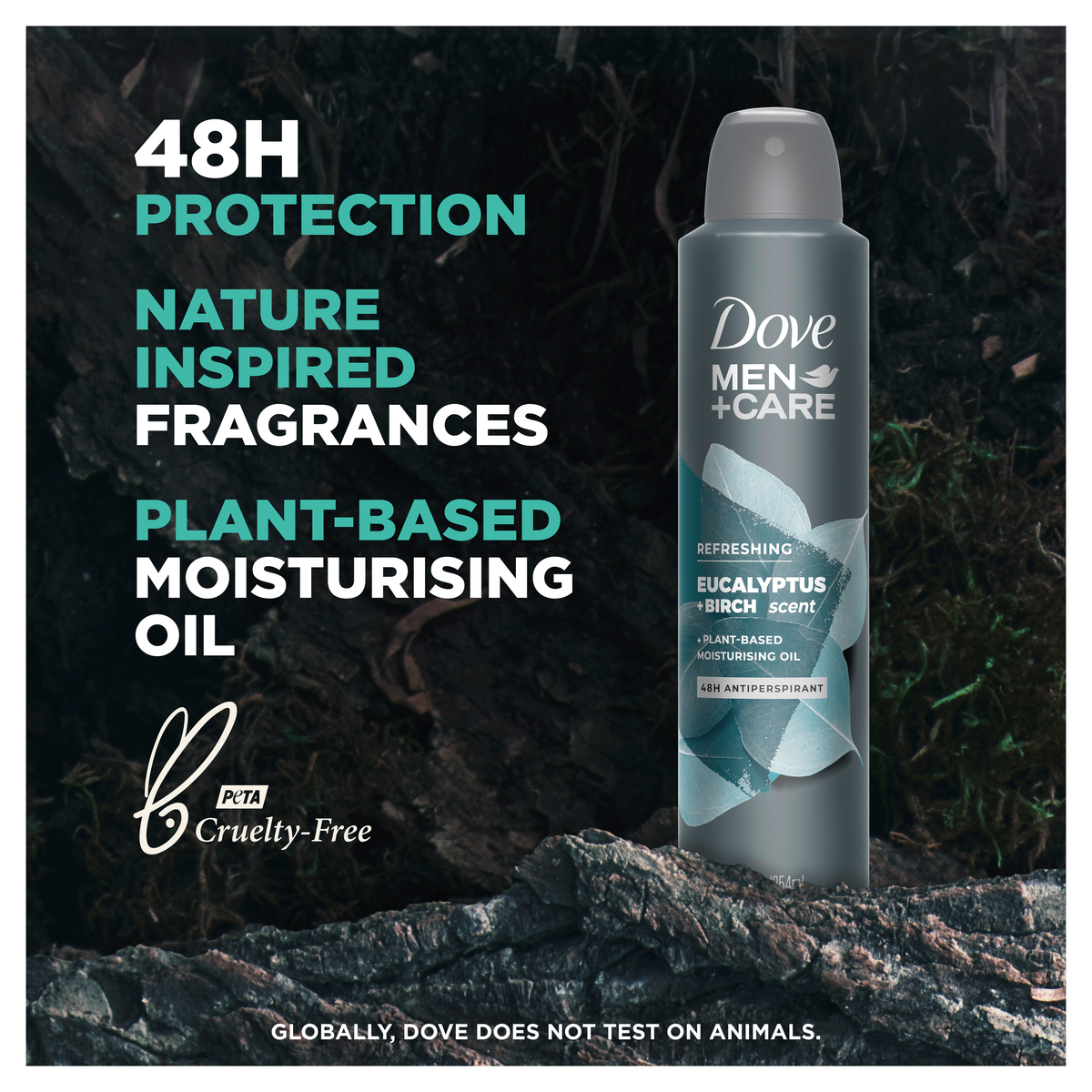 Buy Dove MEN+CARE Antiperspirant Aerosol Deodorant Eucalyptus + Birch ...
