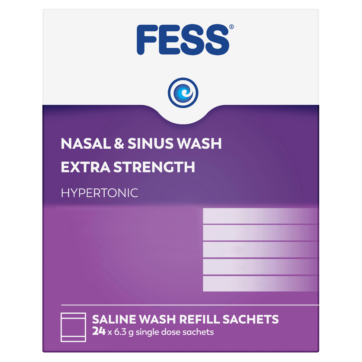 Buy FESS Nasal & Sinus Wash Extra Strength Saline Wash Refill Sachets ...