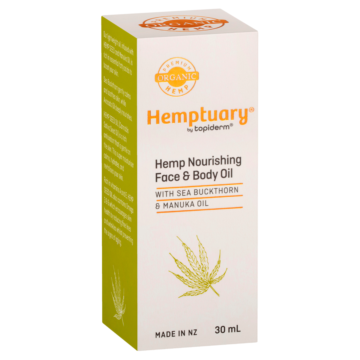 Hemptuary by Topiderm Hemp Nourishing Face And Body Oil 30mL – Alive ...