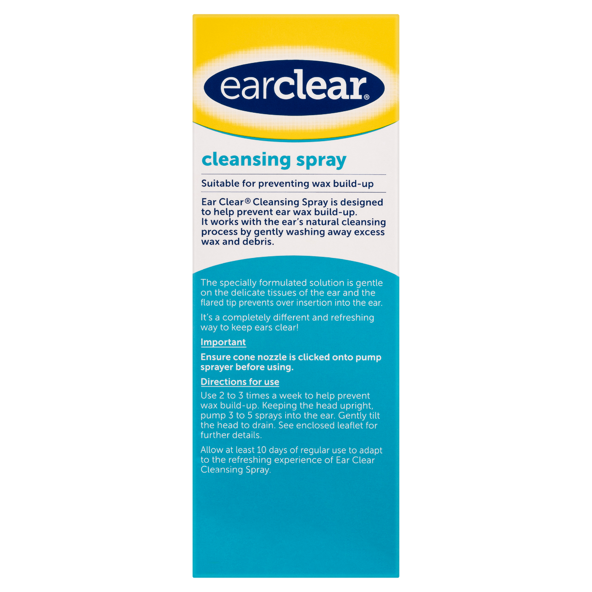 Buy Ear Clear Ear Cleanser Spray 100mL – Alive Pharmacy Warehouse