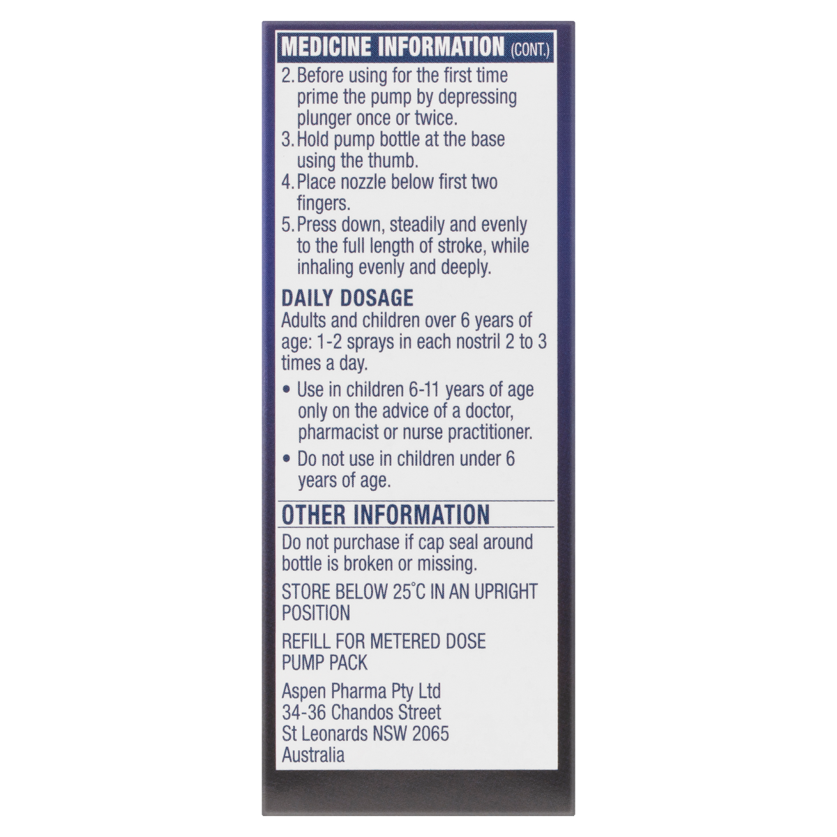 Buy Logicin Rapid Relief Nasal Spray Refill 18mL – Alive Pharmacy Warehouse