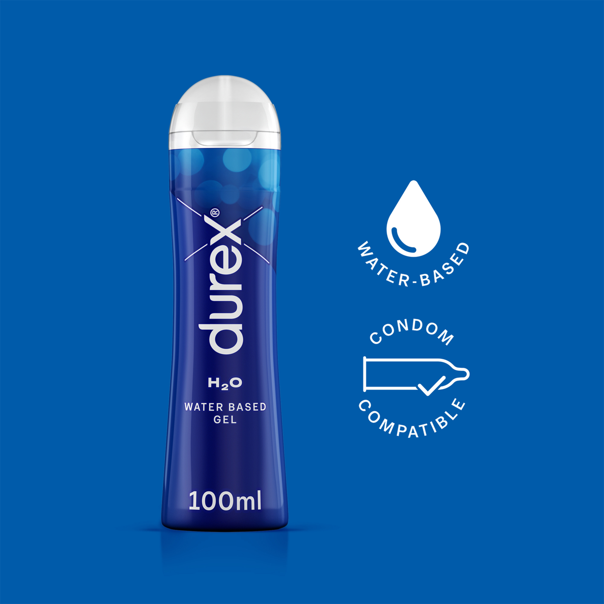 Buy Durex H2O Water Based Lubricant Gel Lube, Pack of 100mL – Alive ...