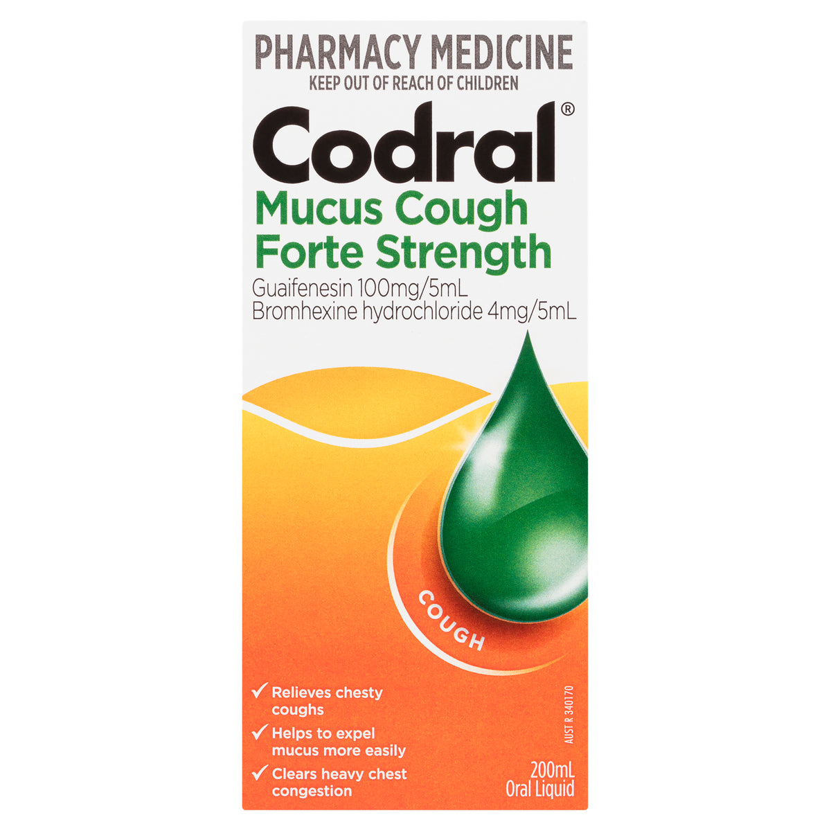 Buy Codral Mucus Cough Forte Strength Oral Liquid Berry 200mL – Alive ...