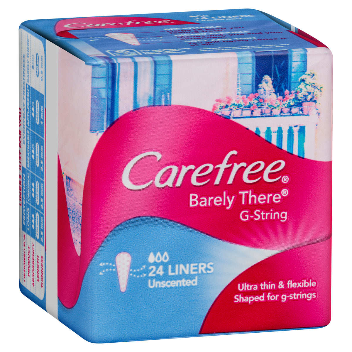 Buy Carefree Barely There G-String Unscented Panty Liners 24 Pack ...