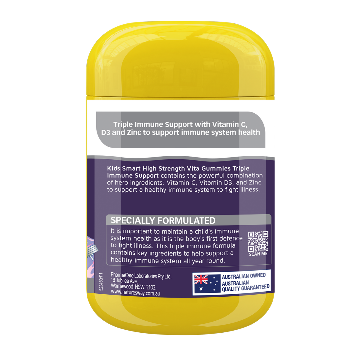 Buy Nature's Way Kids Smart High Strength Vita Gummies Triple Immune ...