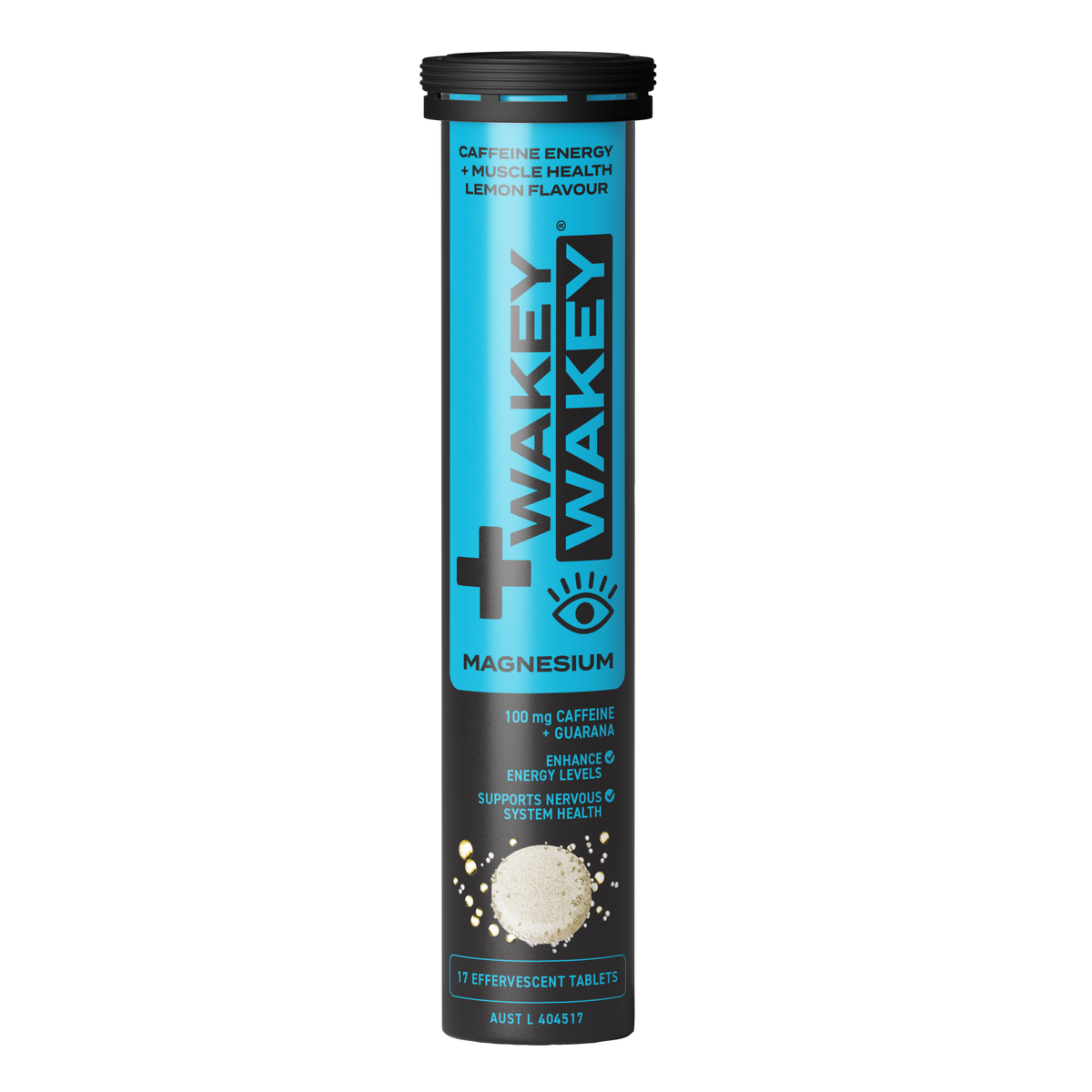 Wakey Wakey Energy Caffeine Plus Magnesium Effervescent Lemon Flavour ...