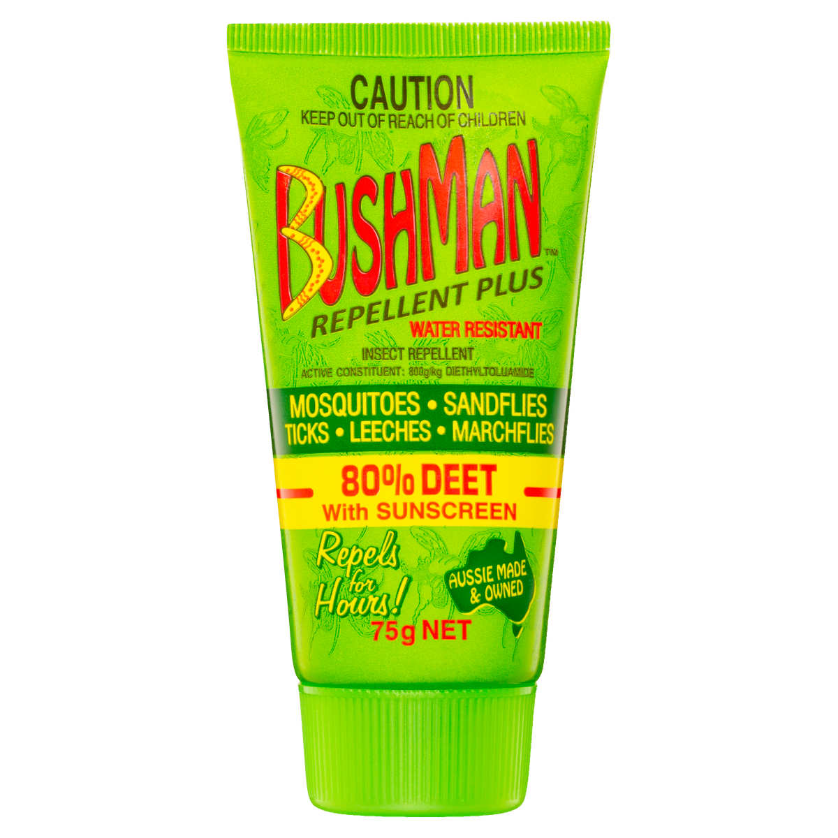 Buy Bushman Repellent Plus 80% DEET 75g – Alive Pharmacy Warehouse