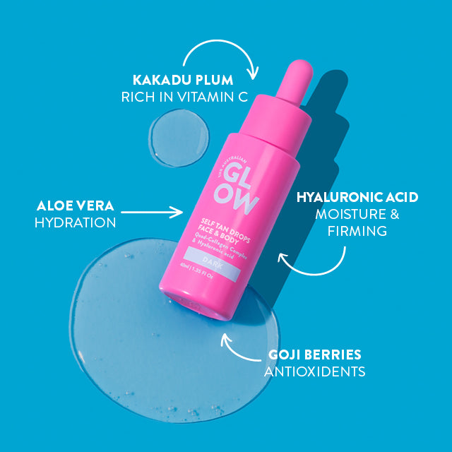 Buy Australian Glow Self Tanning Drops Hyaluronic Acid 30Ml – Alive ...
