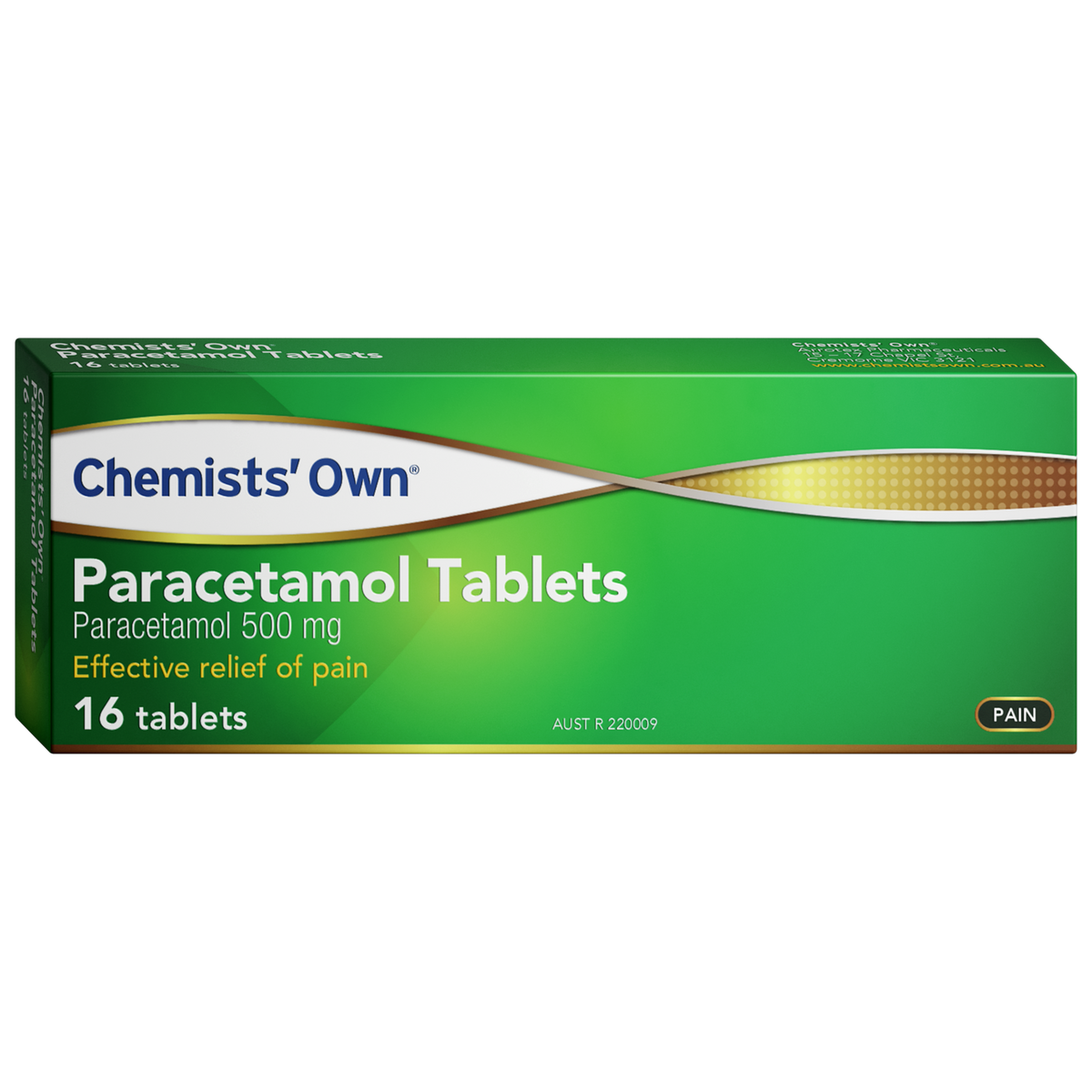 Chemist Own Paracetamol 16 Tablets – Alive Pharmacy Warehouse