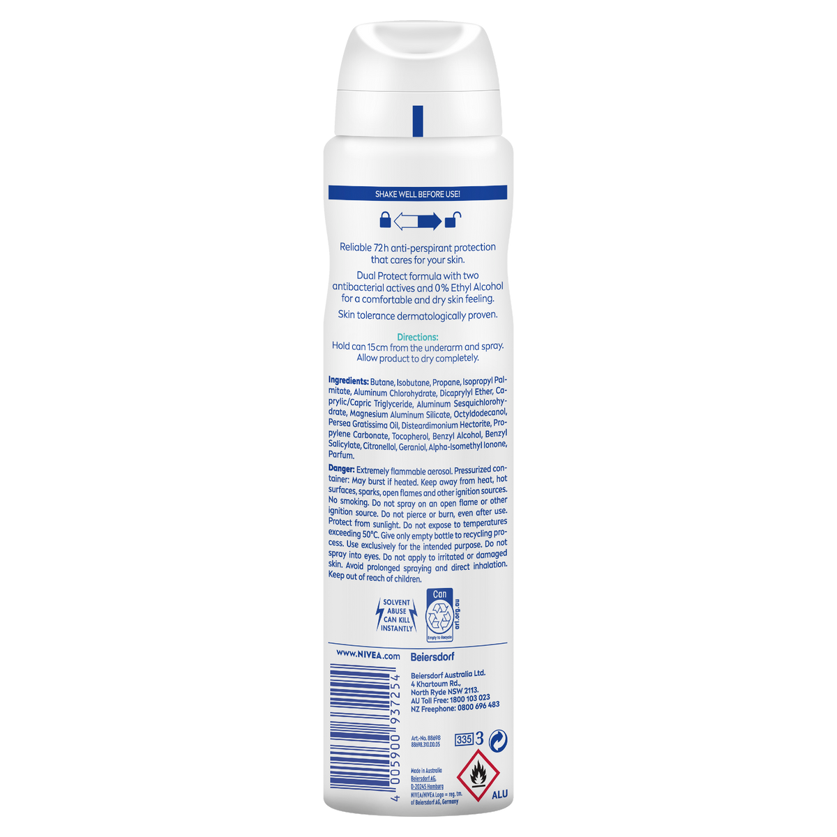 Buy NIVEA Intense Protection Fresh Anti-Perspirant Aerosol Deodorant ...