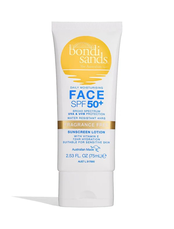 Buy Bondi Sands Fragrance Free Face Sunscreen Spf50+MatteTinted 75ml ...