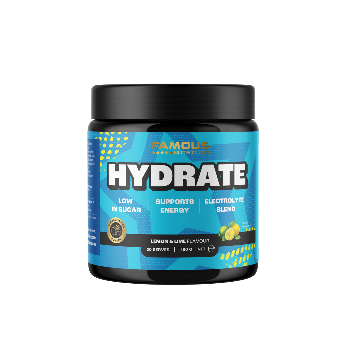Famous Nutrition - Hydration Lemon & Lime 180g – Alive Pharmacy Warehouse