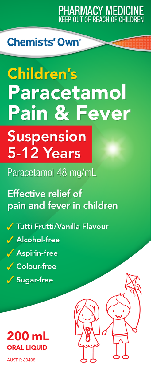 Chemists Own Paracetamol Suspension 5-12Years 200ml – Alive Pharmacy ...