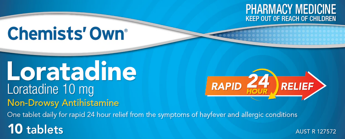 Chemists Own Loratadine 10Mg 10 Tablets – Alive Pharmacy Warehouse