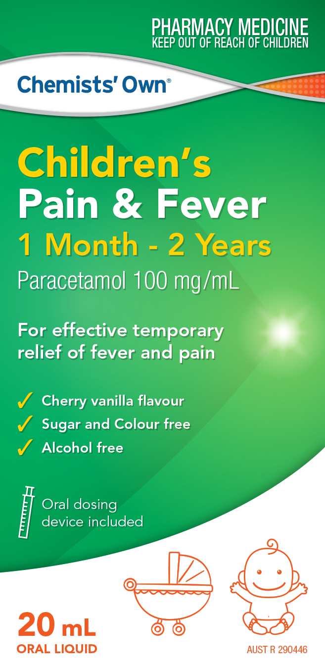 Chemists Own Paracetamol Suspension 1Month-2Years 20ml – Alive Pharmacy ...