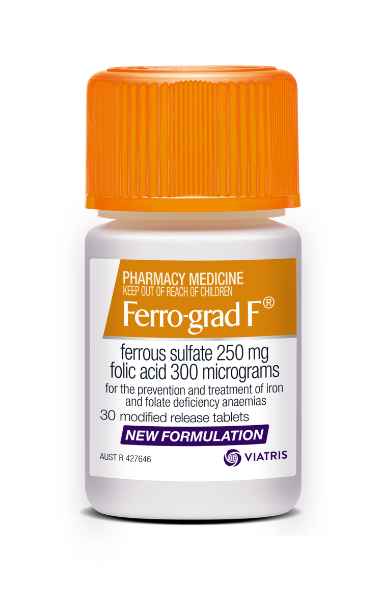 Ferro-Grad F Pr 250/0.3Mg 30 Tablets – Alive Pharmacy Warehouse
