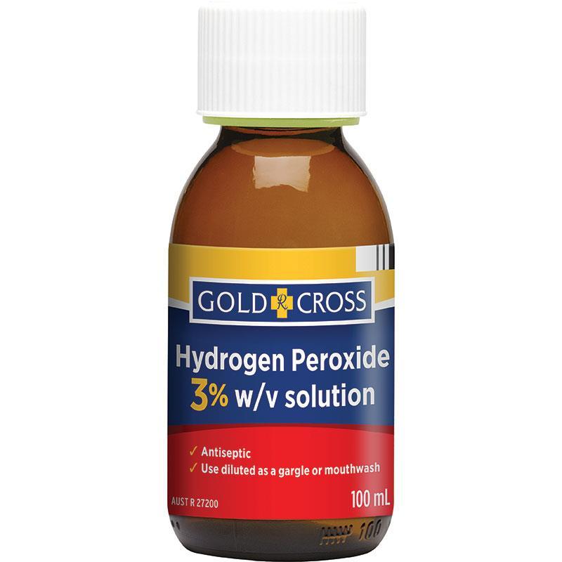 Buy Gold Cross Hydrogen Peroxide 3% 10V 100mL – Alive Pharmacy Warehouse