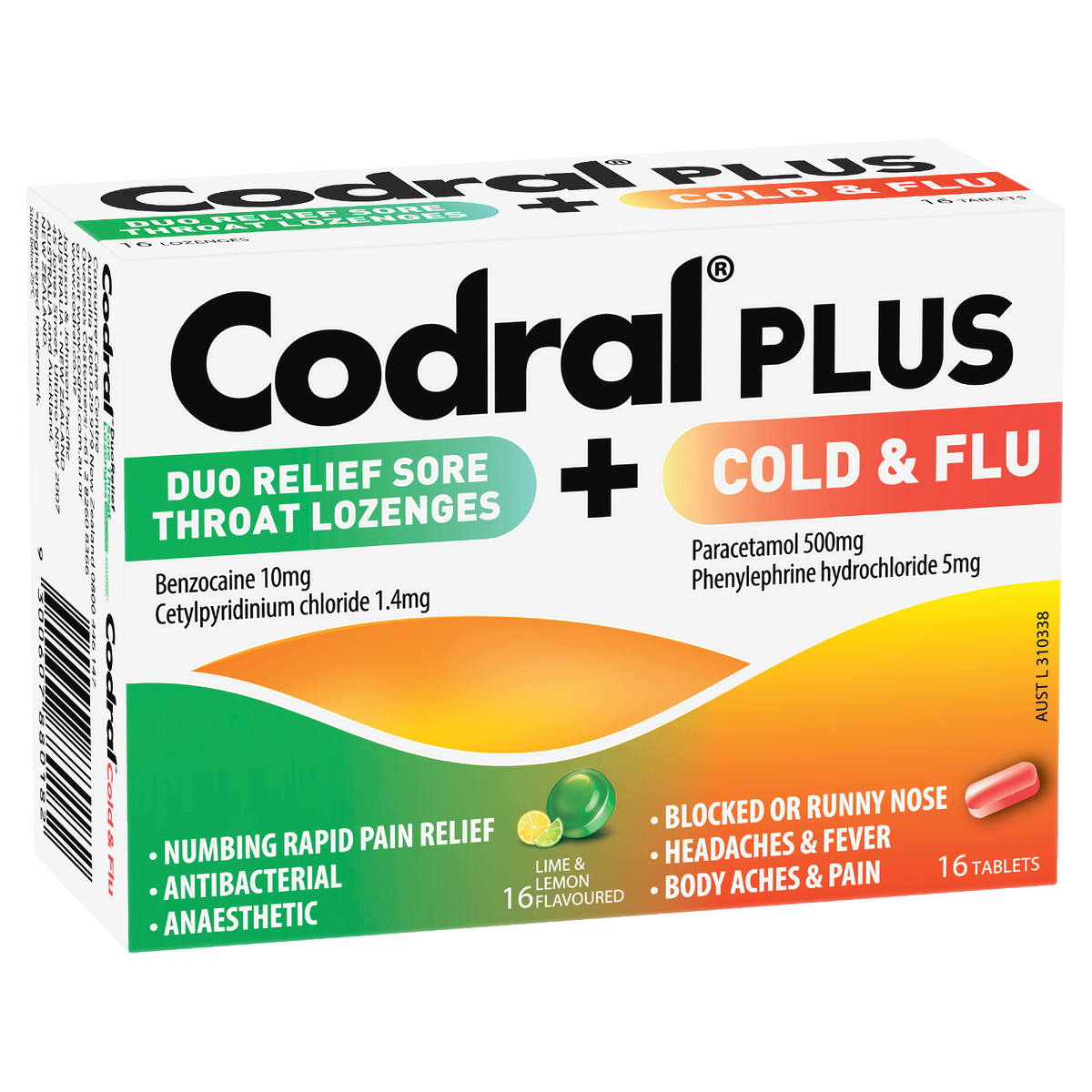 Codral Plus Cold & Flu 16 tablets + Sore Throat Lozenges 16 – Alive ...