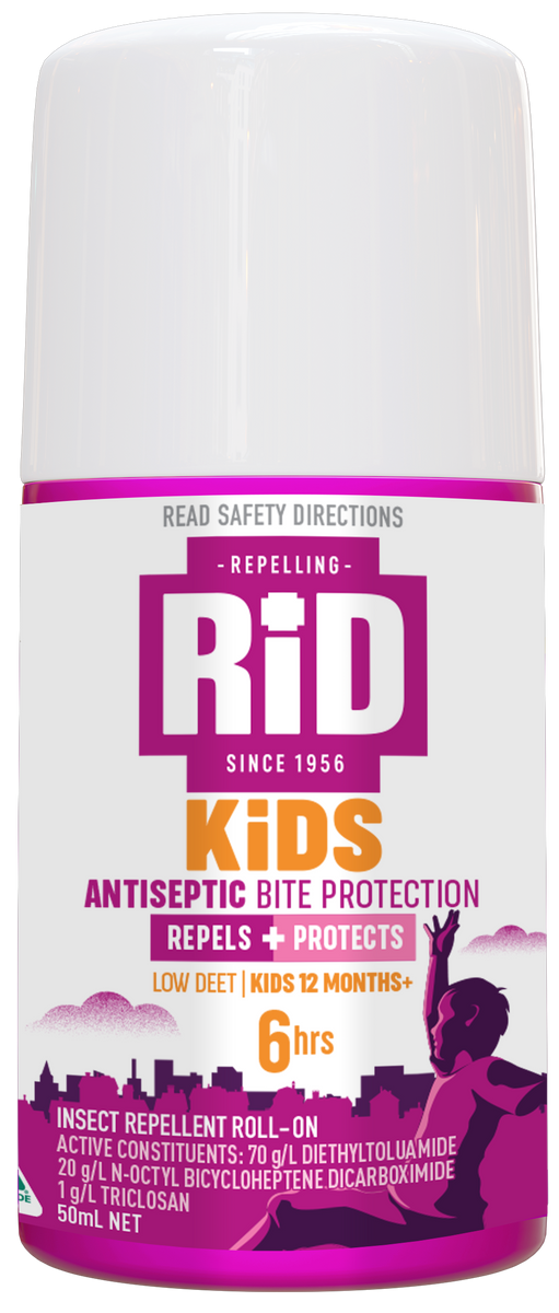 Buy RID Kids Antiseptic Bite Protection Roll-On 50mL – Alive Pharmacy ...