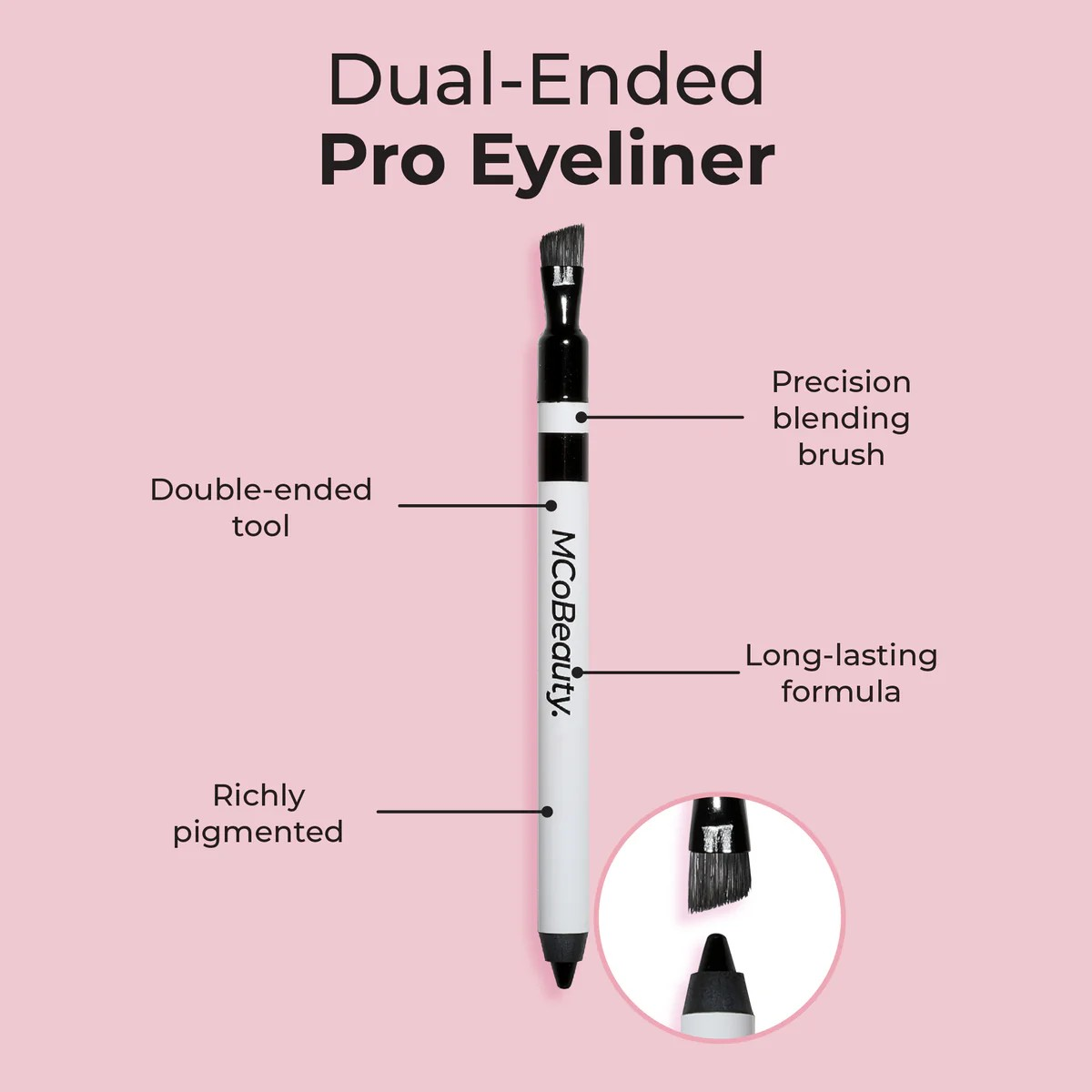 Buy McoBeauty Dual Ended Pro Eyeliner – Alive Pharmacy Warehouse