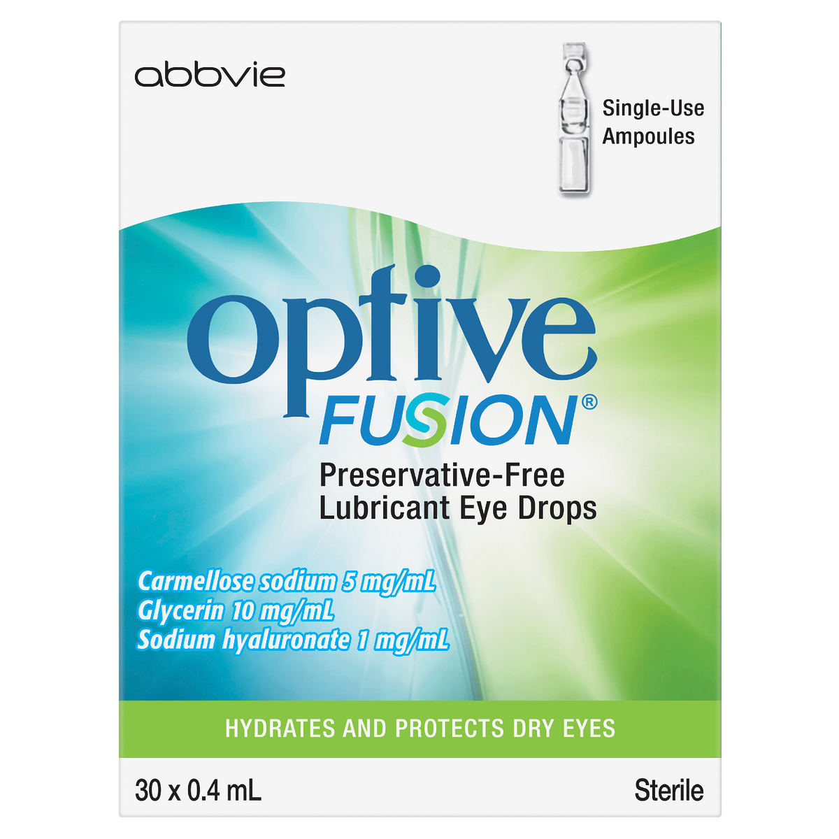 Buy Optive Fusion Preservative-Free Lubricant Eye Drops 30 x 0.4mL ...