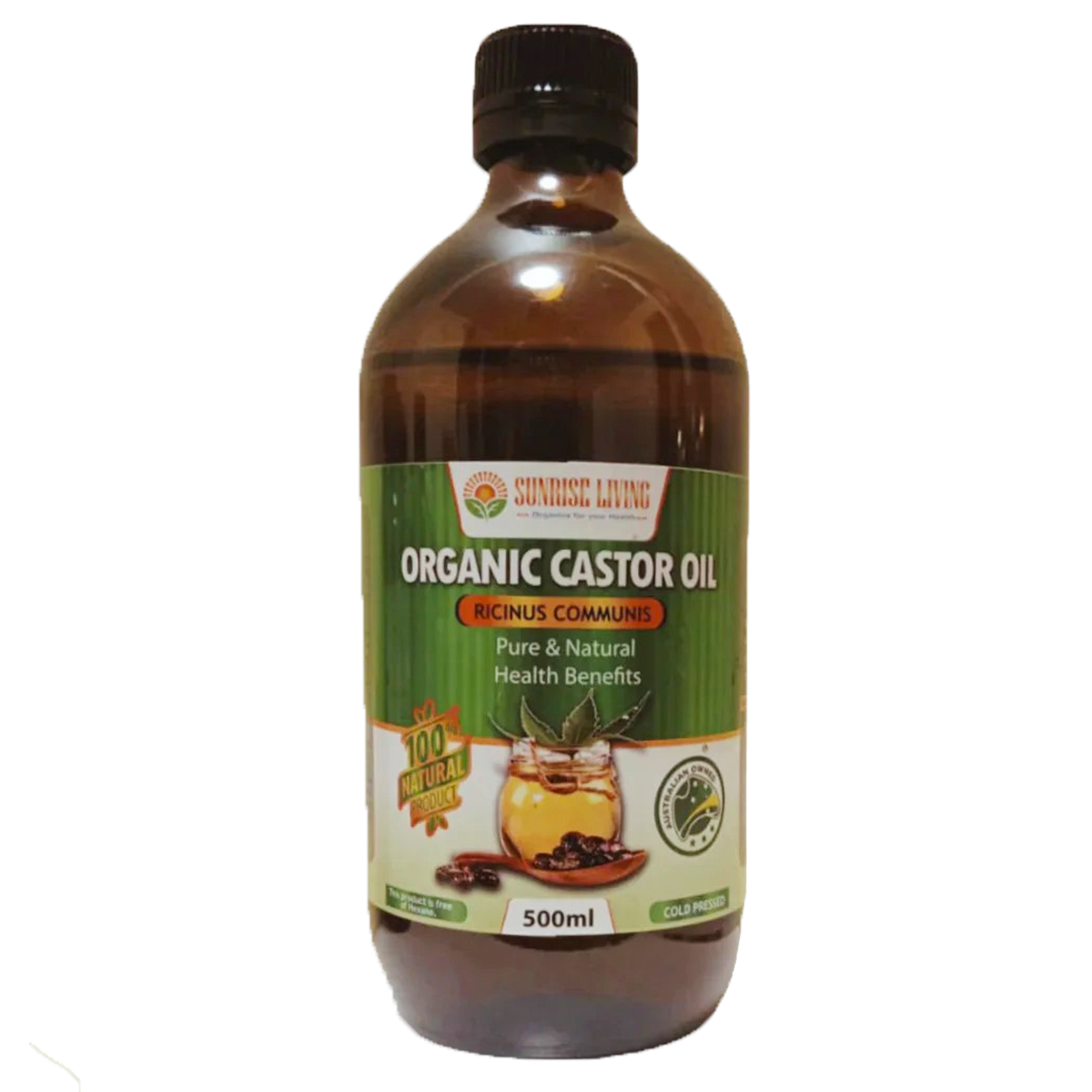 Buy Sunrise Living Organic Castor Oil 500ml – Alive Pharmacy Warehouse