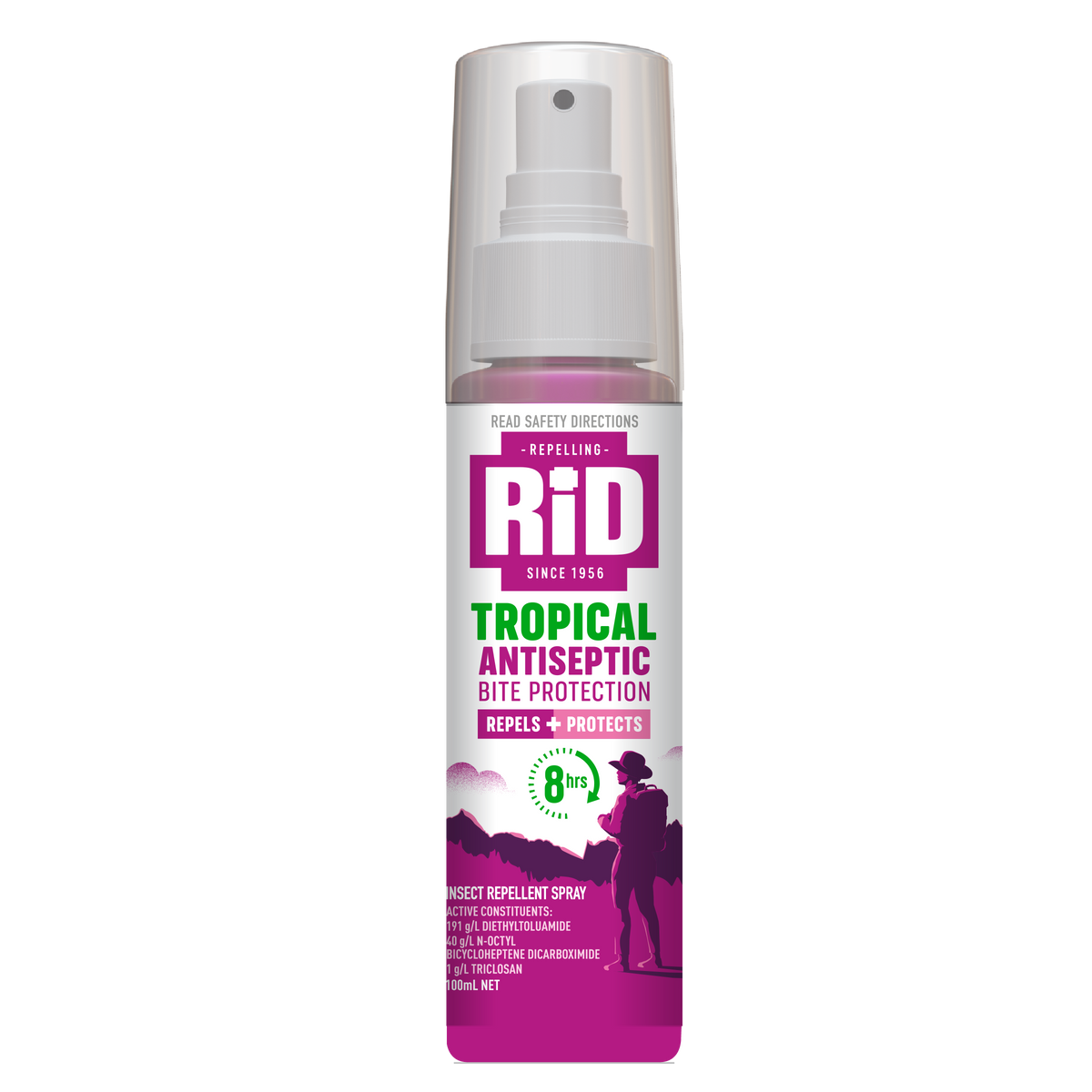 Buy RID Tropical Antiseptic Bite Protection Spray 100mL – Alive ...