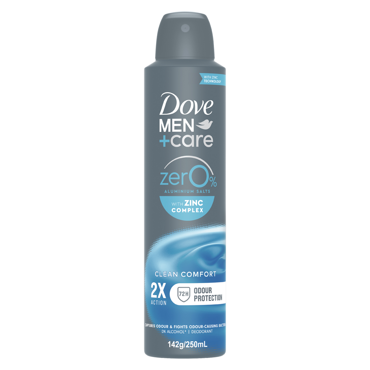 Dove Men Deodorant Clean Comfort Zero Aluminium 250mL – Alive Pharmacy ...