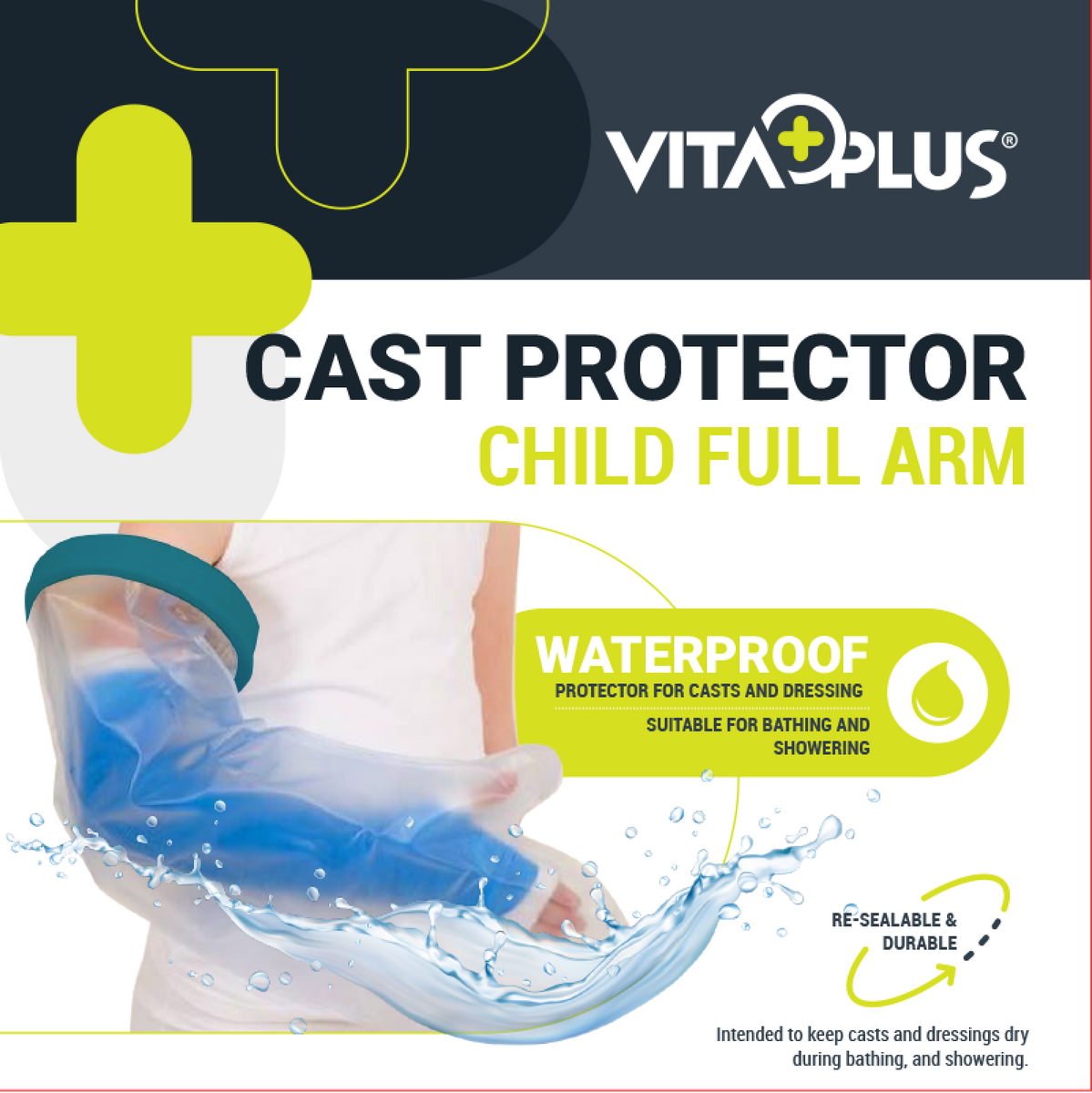 Buy Vitaplus Cast Protector Child Full Arm 1 Pack – Alive Pharmacy ...