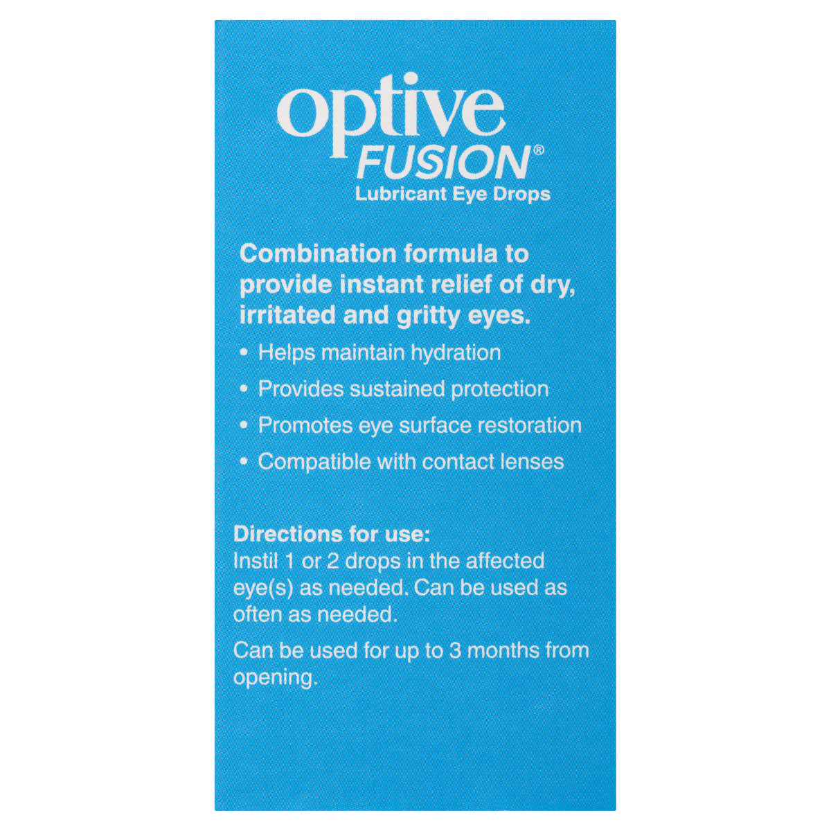 Buy Optive Fusion Lubricant Eye Drops 10mL – Alive Pharmacy Warehouse