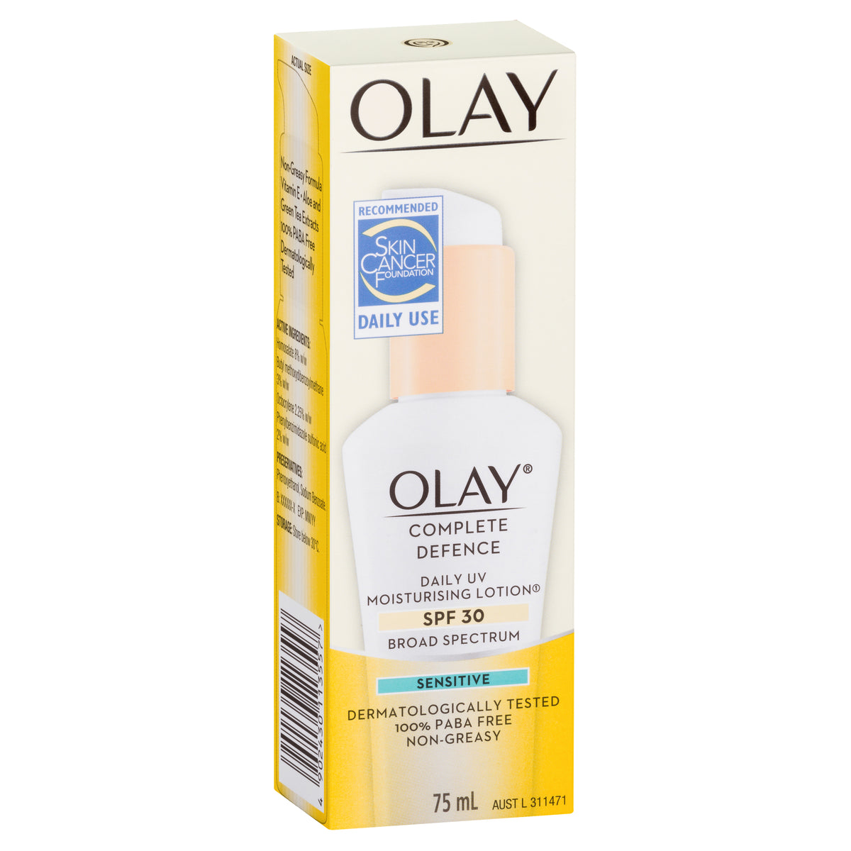 Buy Olay Complete Defence Daily UV Moisturising Lotion SPF 30 Sensitive ...