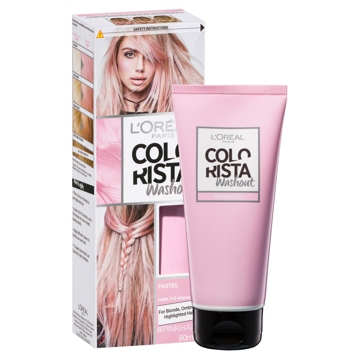 Buy L'Oréal Paris Colorista Washout Pink Hair (Semi-Permanent Hair ...
