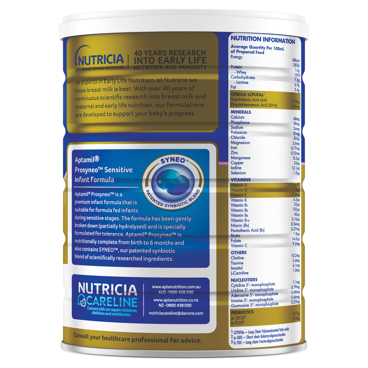Buy Aptamil Prosyneo Sensitive Baby Infant Formula Formulated For ...