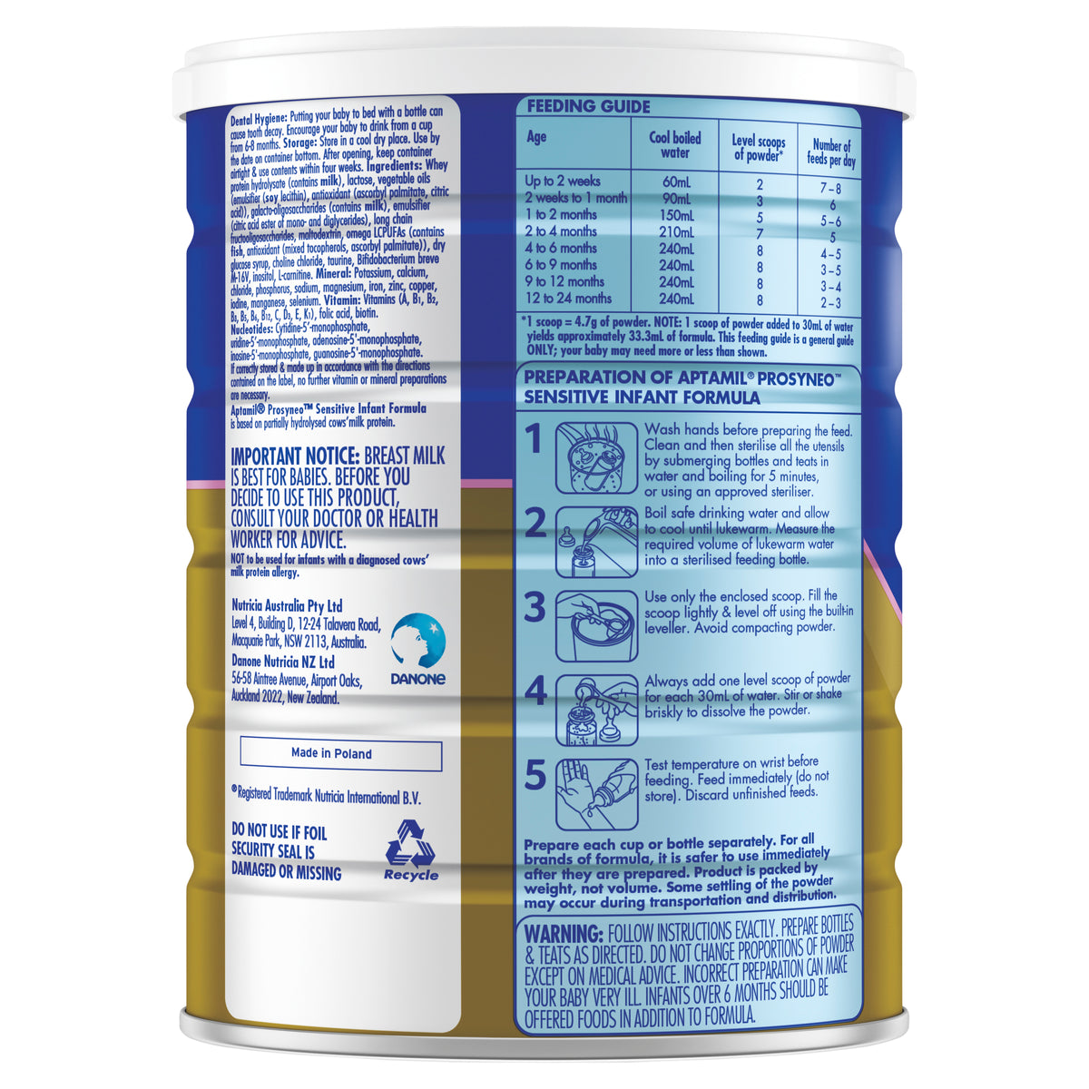 Buy Aptamil Prosyneo Sensitive Baby Infant Formula Formulated For ...