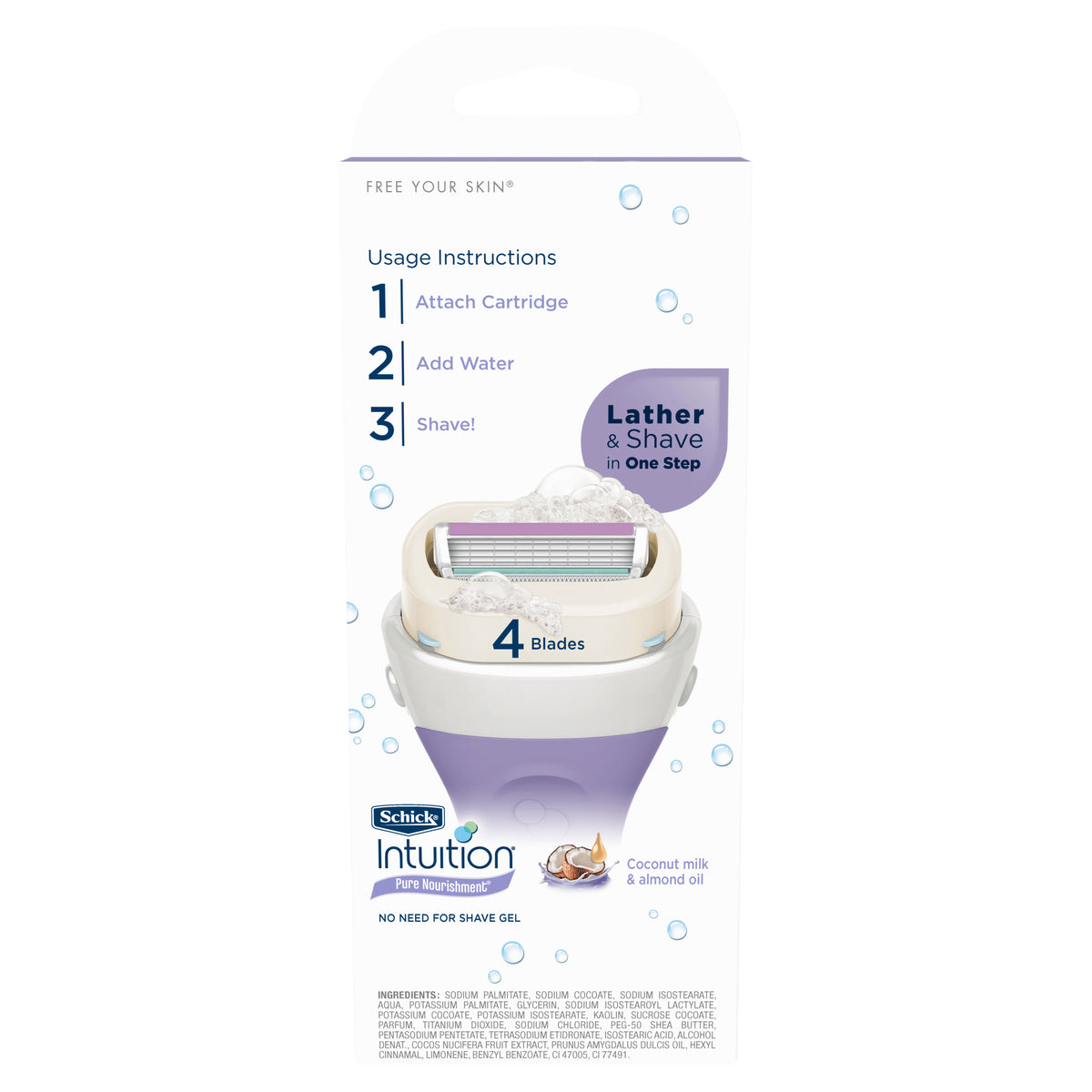 Buy Schick Intuition Pure Nourishment Kit 2pk – Alive Pharmacy Warehouse