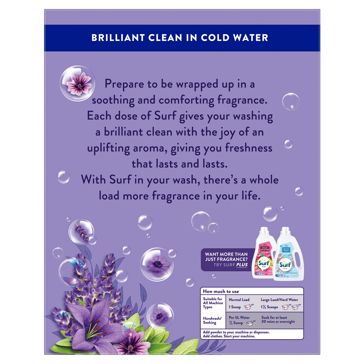Buy Surf Laundry Powder Lavender 500g – Alive Pharmacy Warehouse