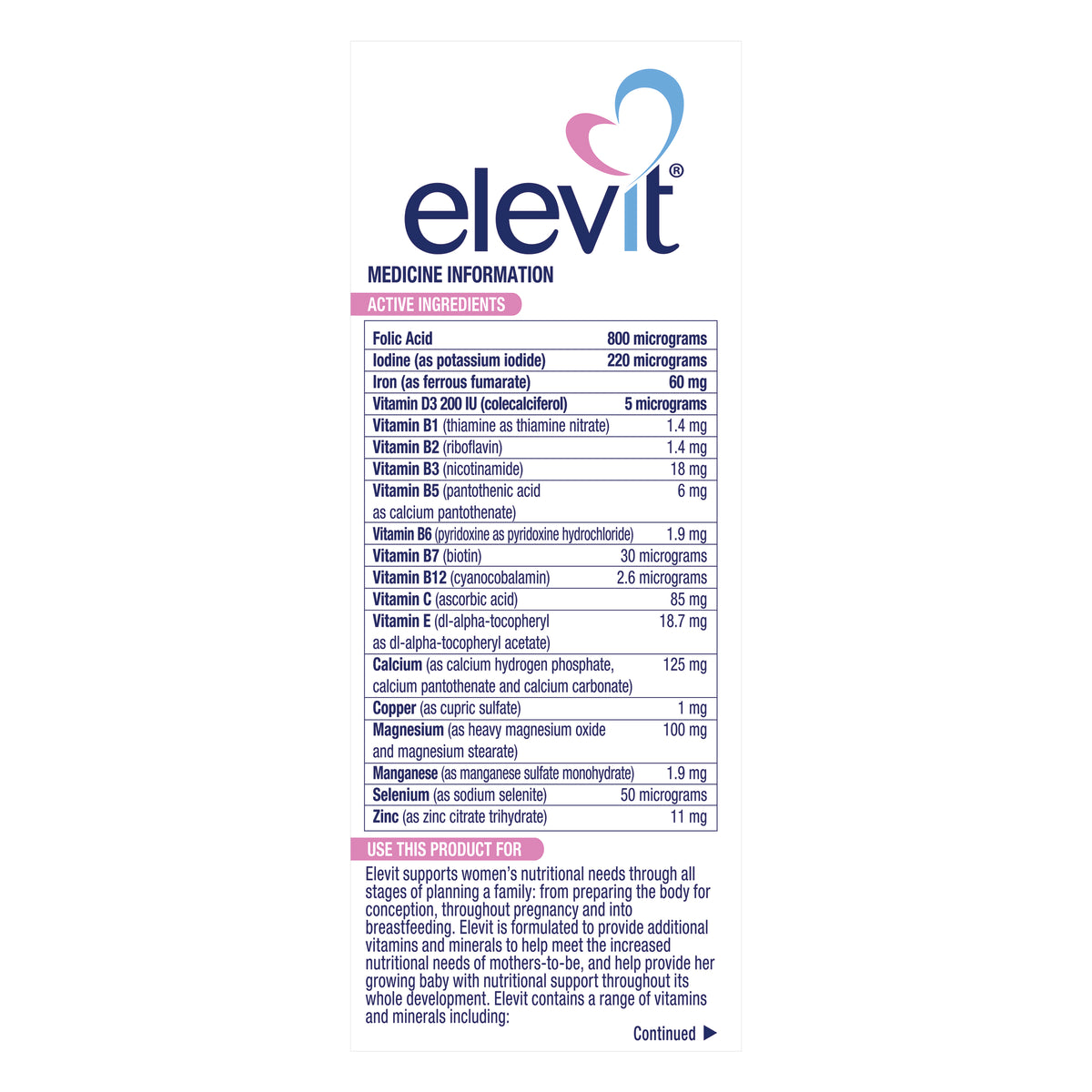 Buy Elevit Pregnancy Multivitamin Tablets 30 Pack (30 Days) – Alive ...