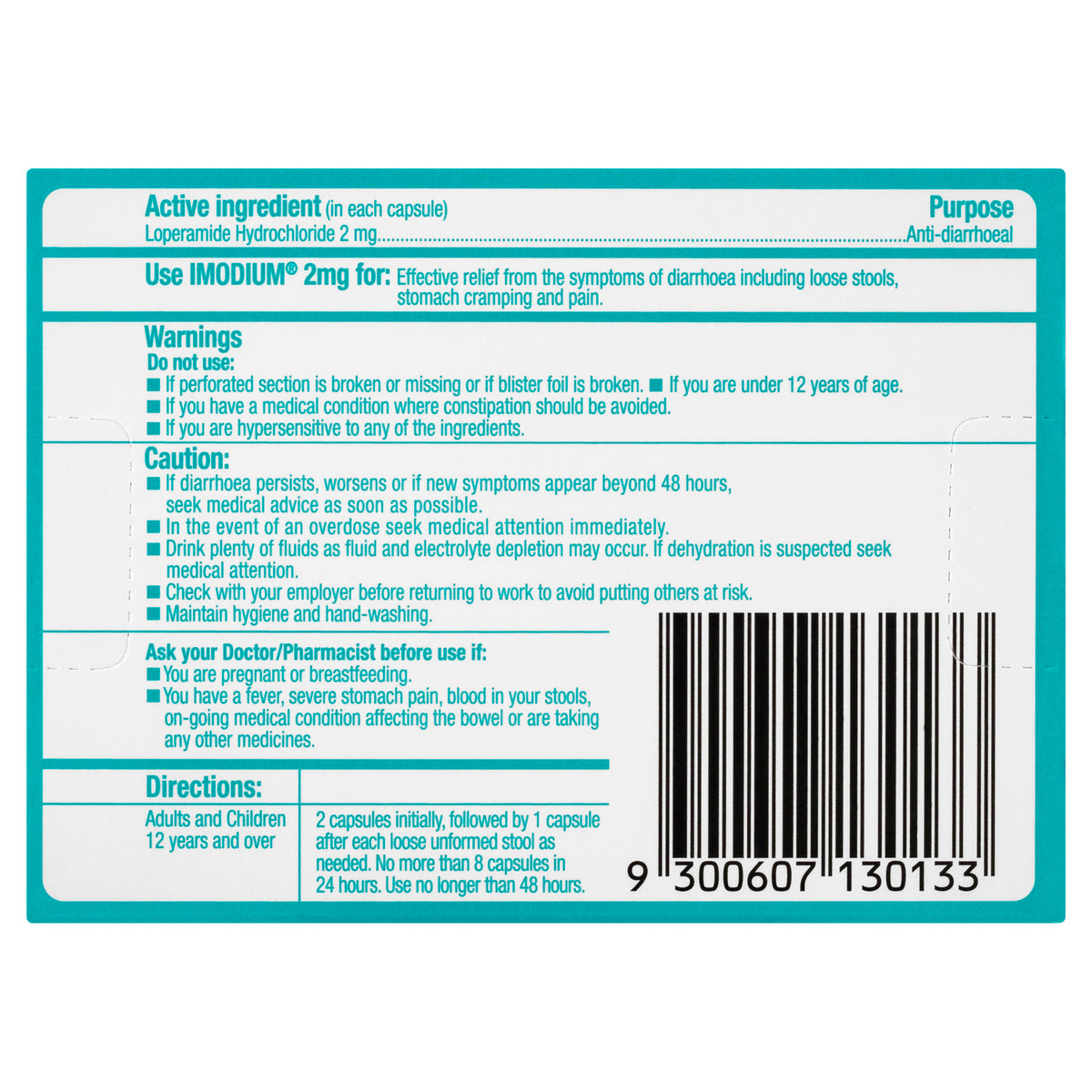 Buy Imodium Capsules 20 Pack – Alive Pharmacy Warehouse