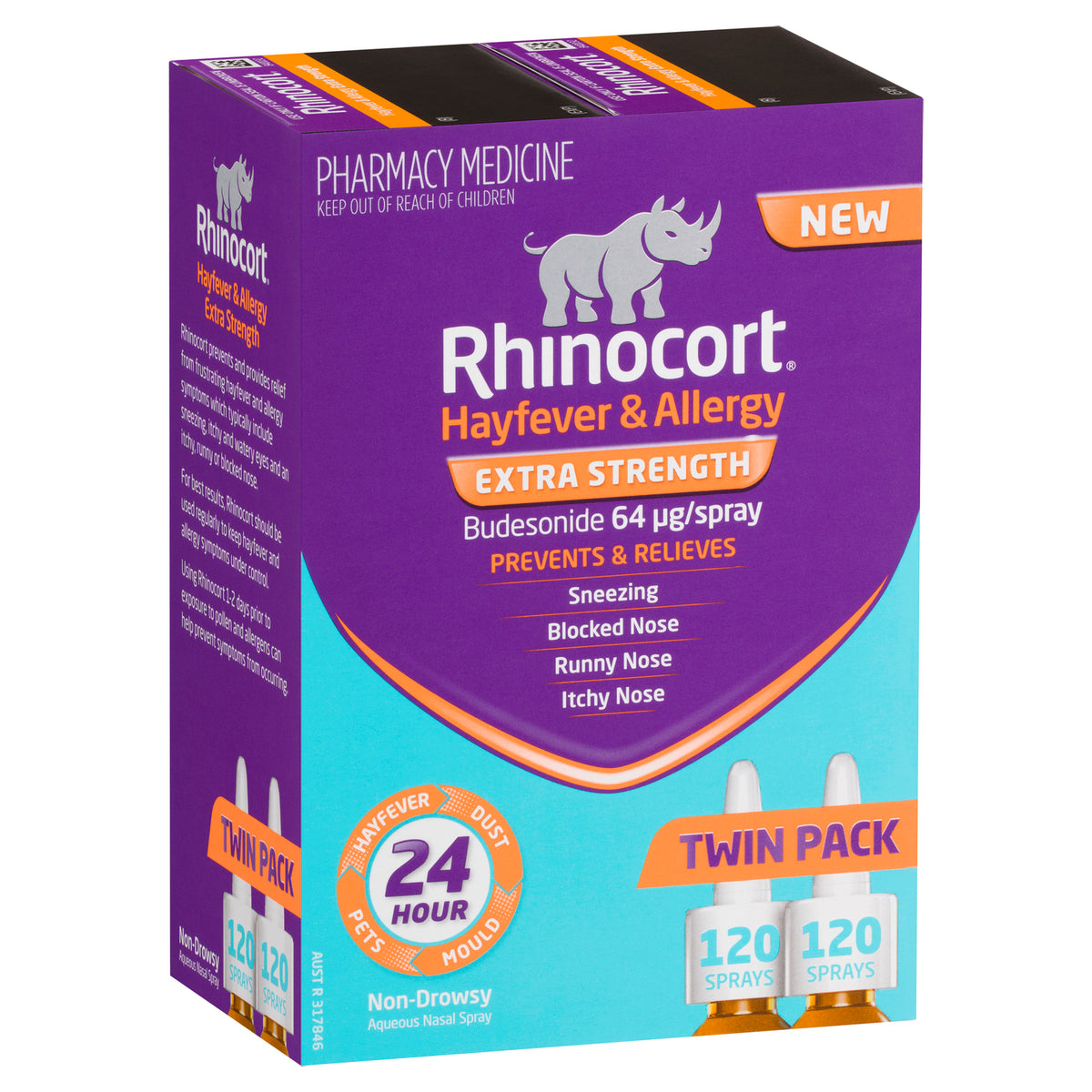 Buy Rhinocort 64mcg 120 x 2 Twin Pack – Alive Pharmacy Warehouse