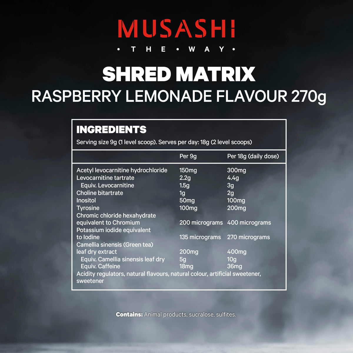 Musashi Shred Matrix Powder Raspberry Lemonade 270G – Alive Pharmacy ...