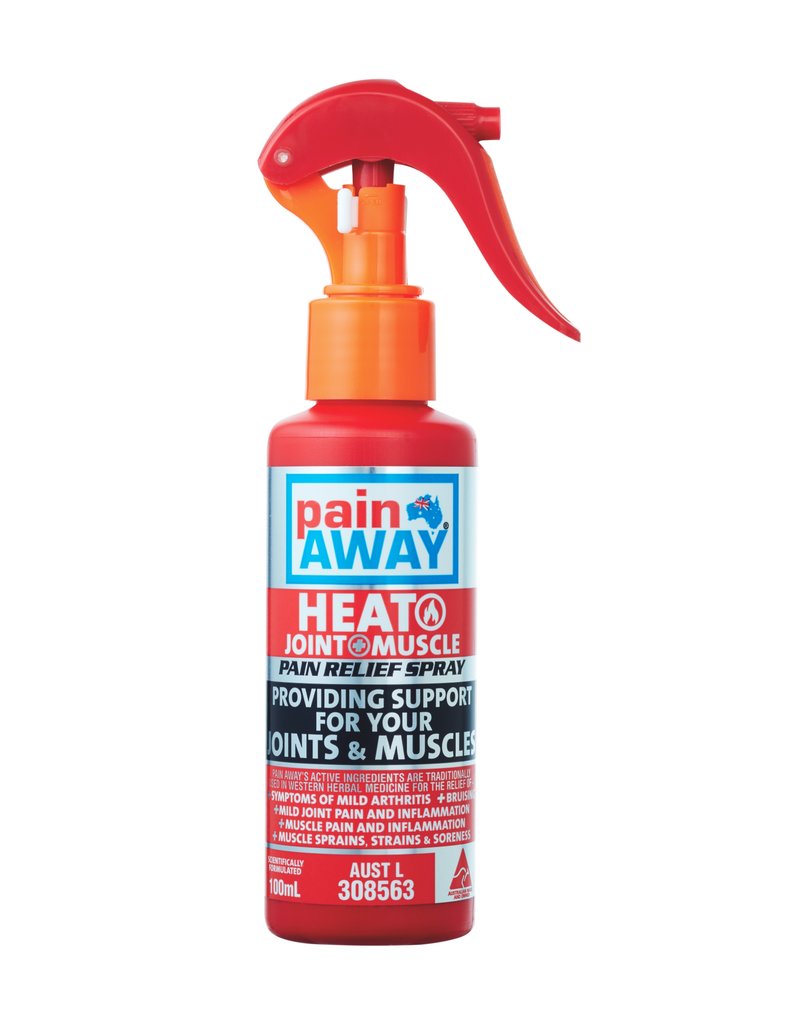 Buy Pain Away Heat Pain Relief Spray 100mL – Alive Pharmacy Warehouse