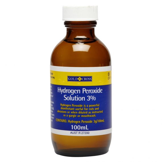 Buy Gold Cross Hydrogen Peroxide 3% 10V 100mL – Alive Pharmacy Warehouse
