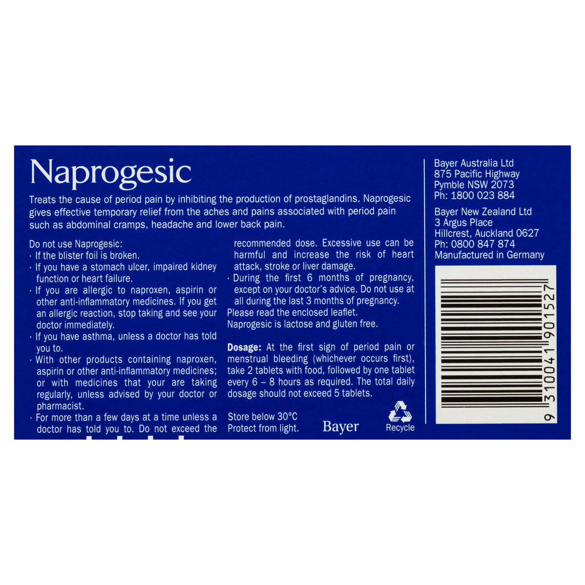 Buy Naprogesic Period Pain Tablets 24 Pack – Alive Pharmacy Warehouse