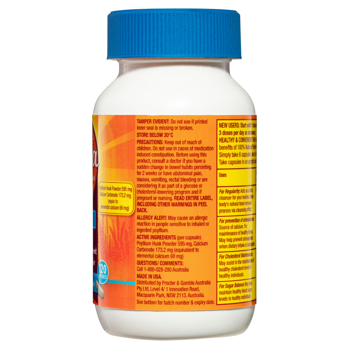 Buy Metamucil Daily Fibre Supplement Capsules For 50+ 120 Pack – Alive ...