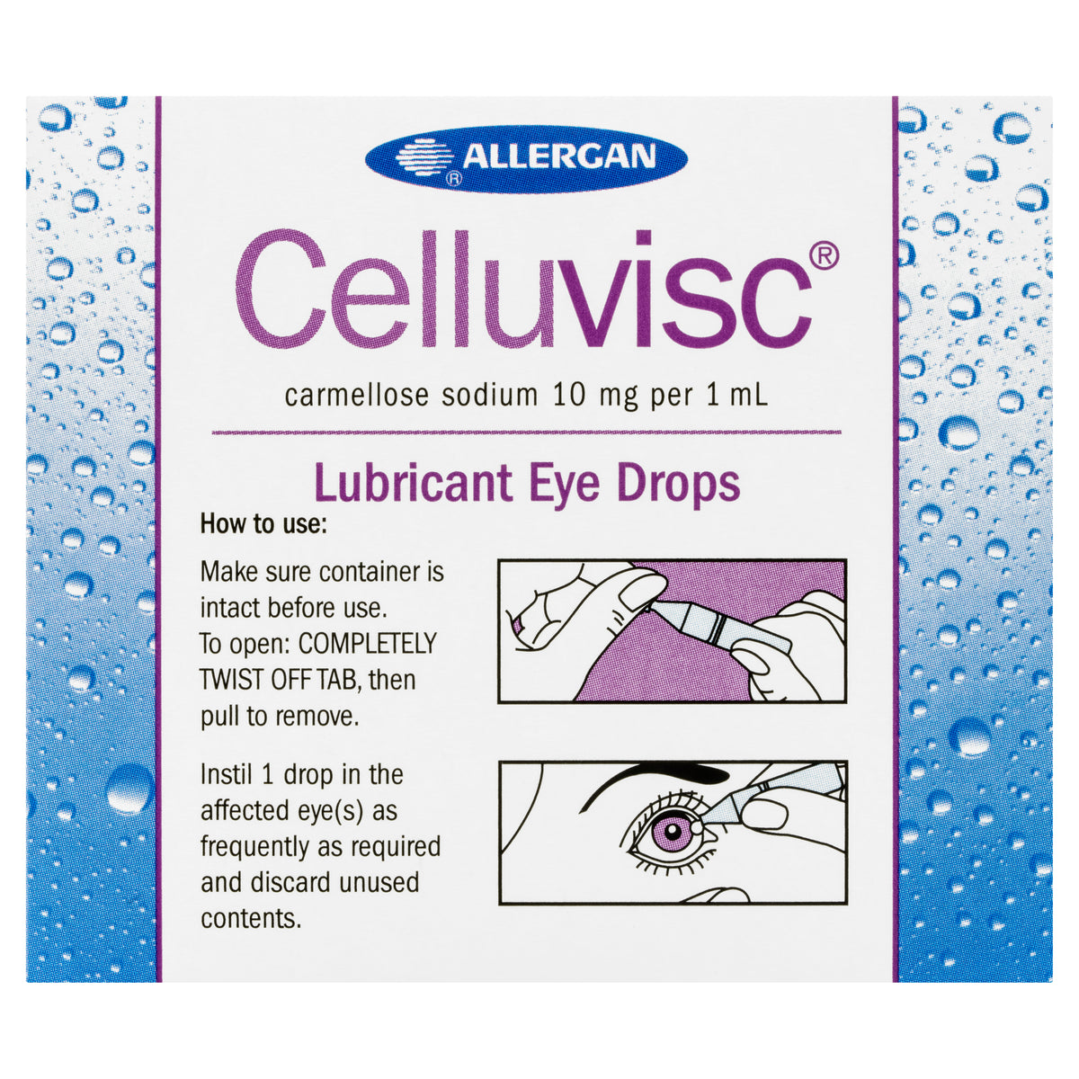 Buy Celluvisc Lubricant Eye Drops 30 x 0.4mL – Alive Pharmacy Warehouse