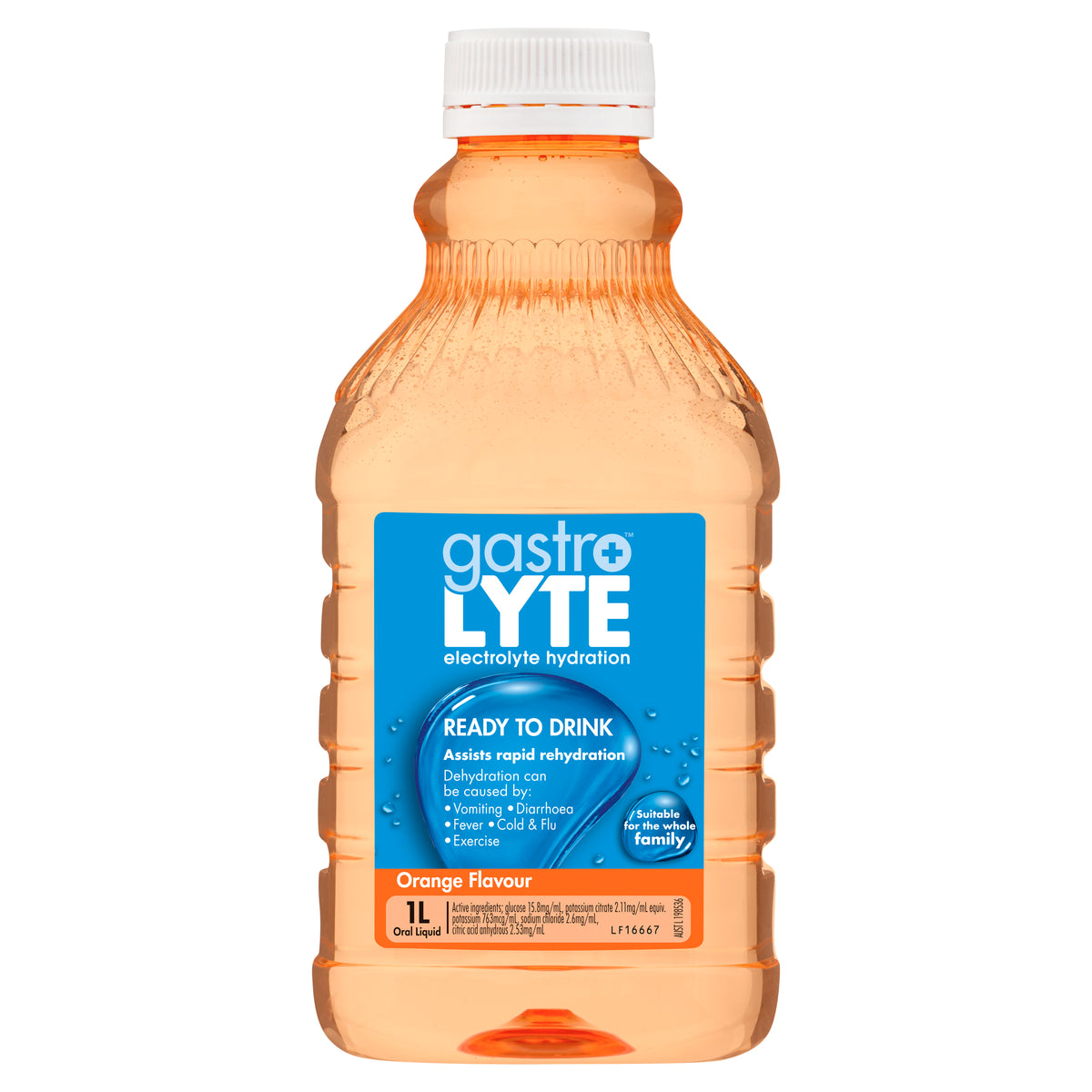 Buy Gastrolyte Electrolyte Hydration Liquid Orange 1L – Alive Pharmacy ...