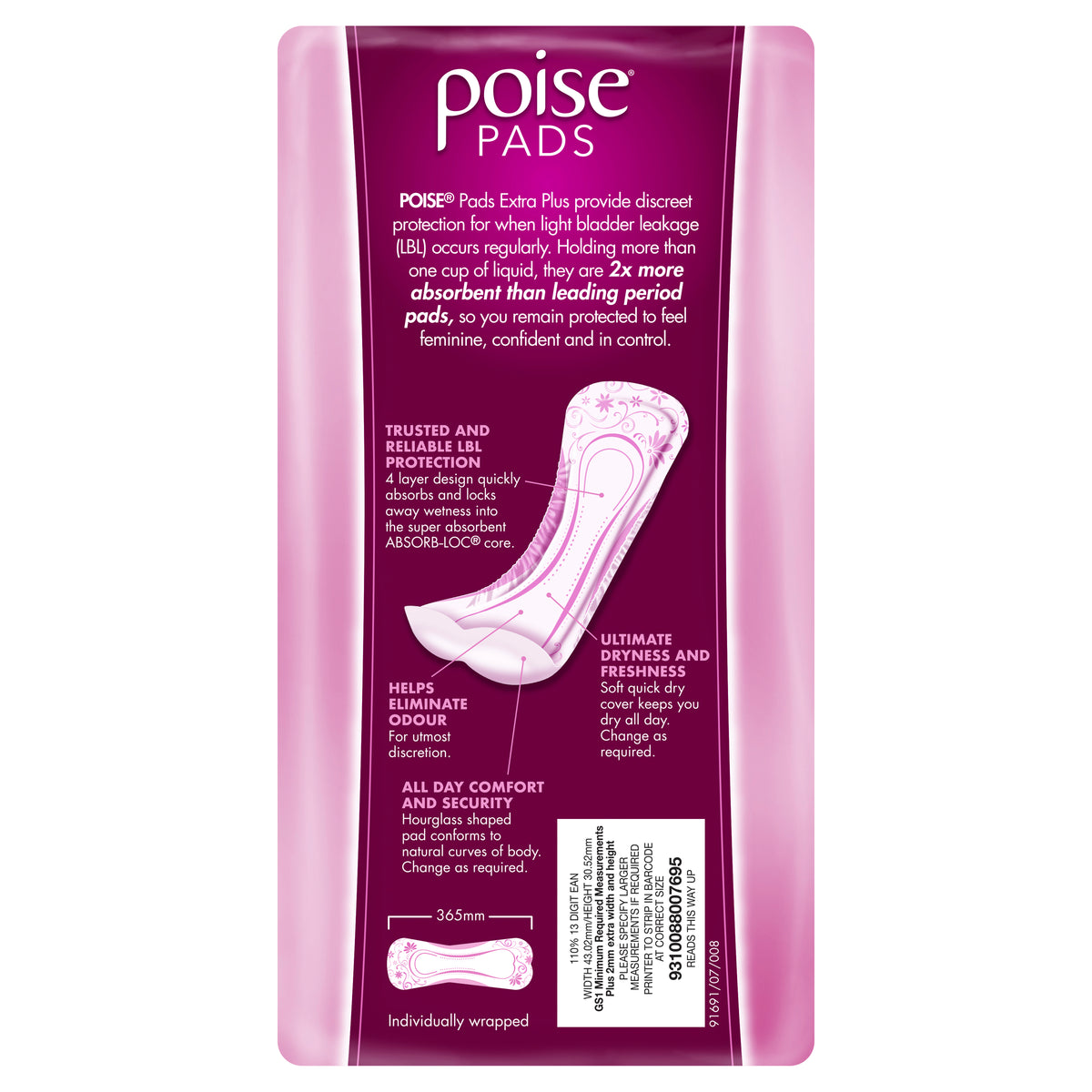 Buy Poise Pads Extra Plus 10 Pack – Alive Pharmacy Warehouse